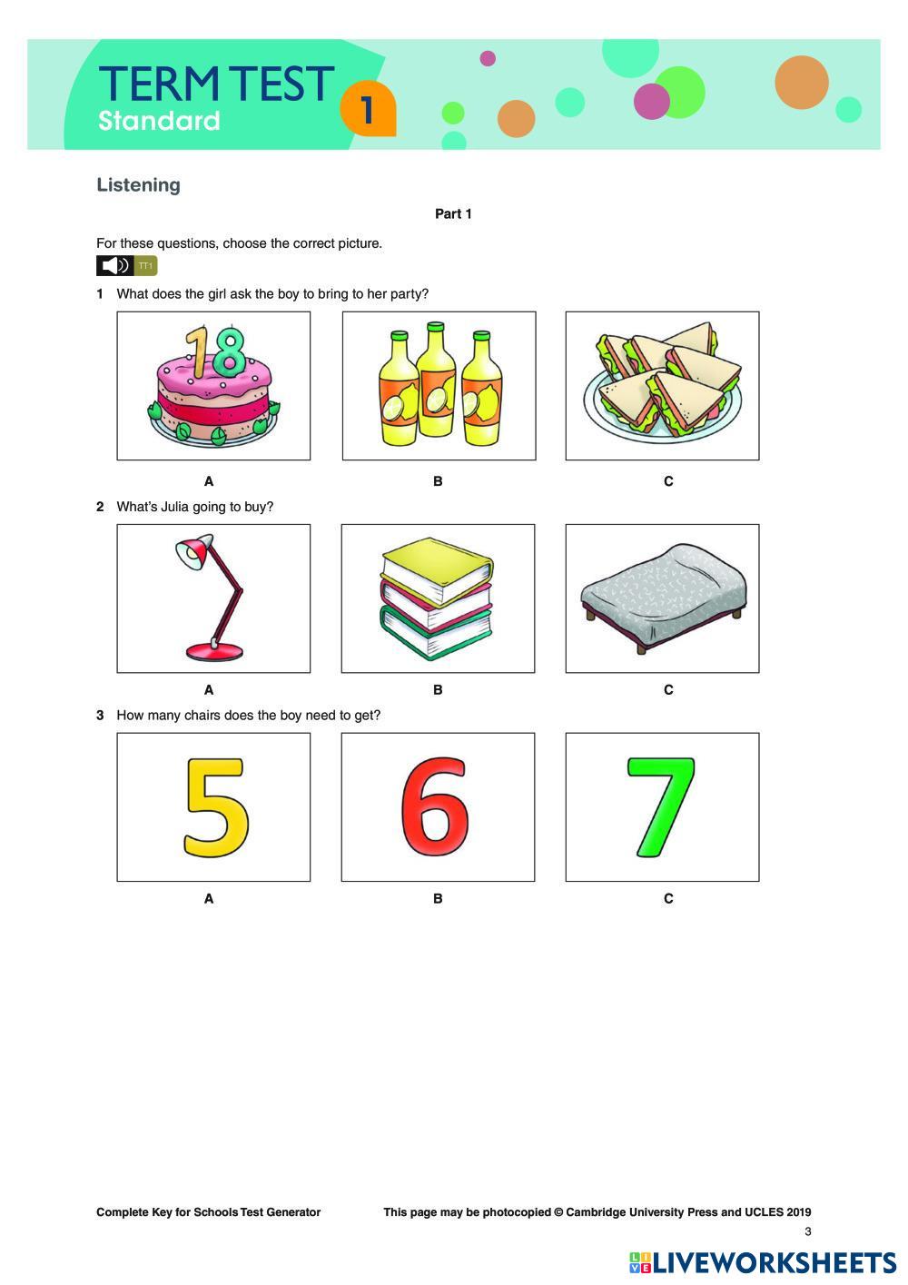 KET 1_FINAL TEST | Free Interactive Worksheets | 7800496