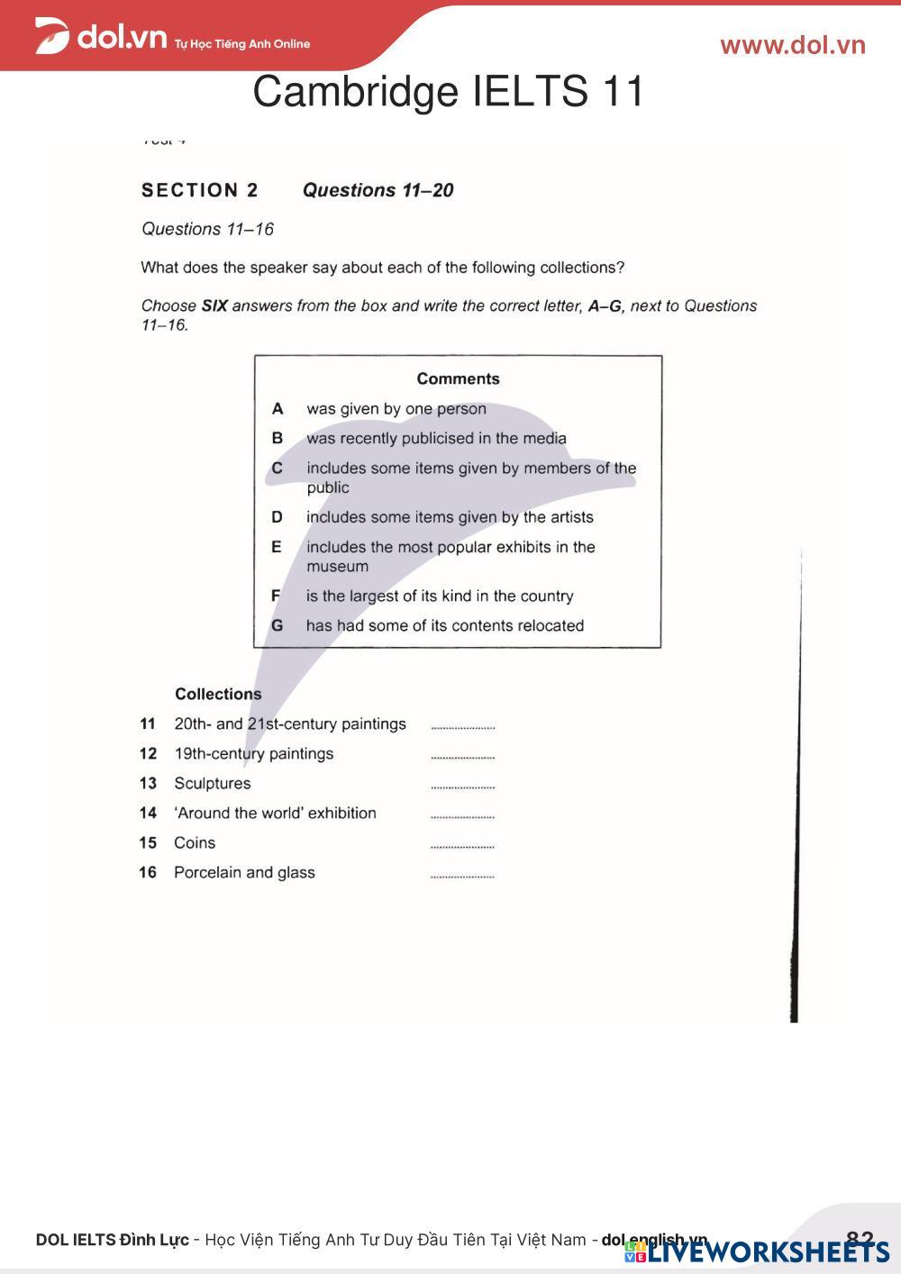 Cambridge 11_Te… | Free Interactive Worksheets | 7803834