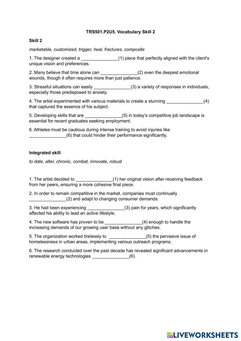 7805599 | TRS501.P2U5. Vocabulary Skill 2 | Bui Thi Anh