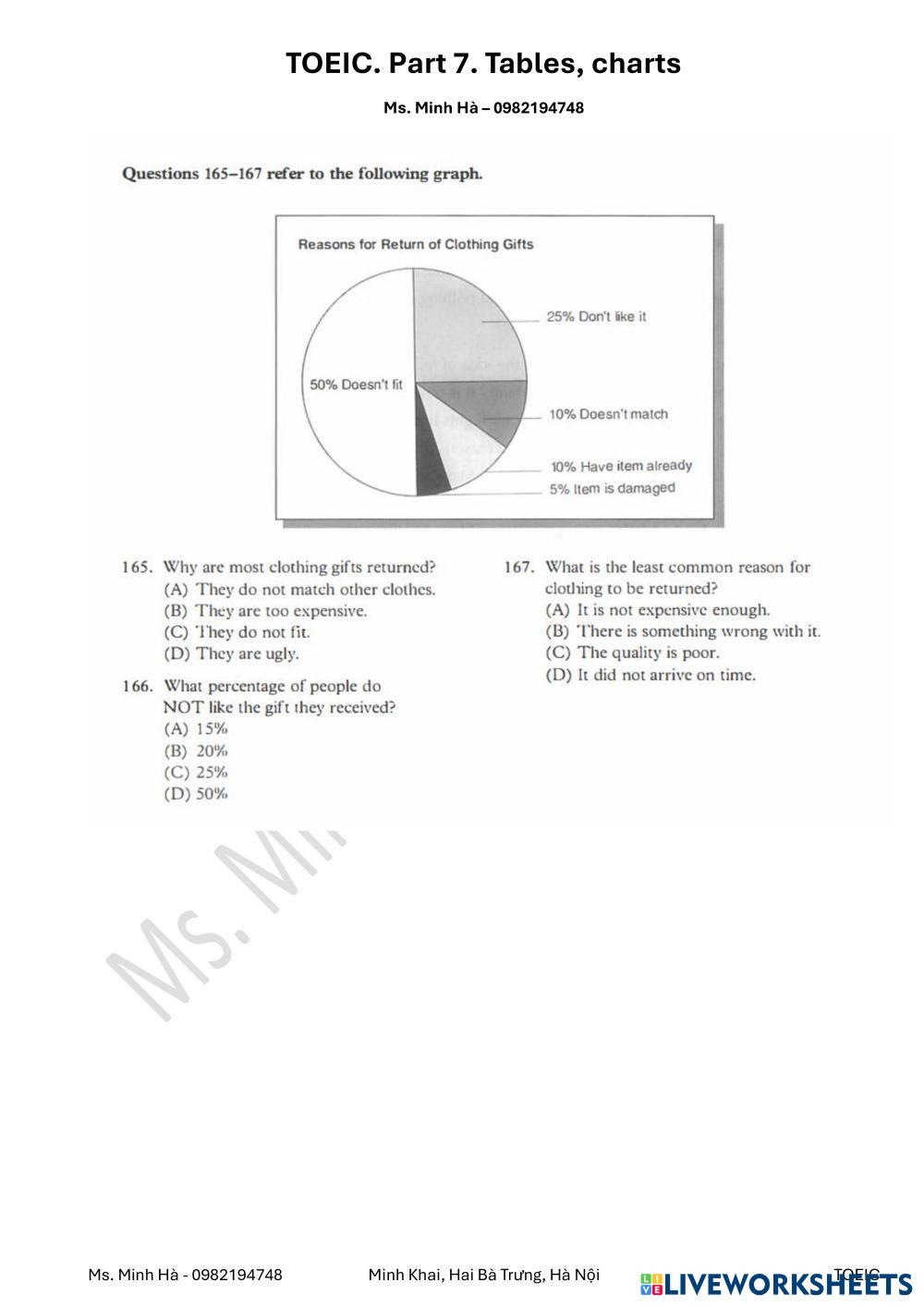 TOEIC.PART 7. T… | Free Interactive Worksheets | 7806661