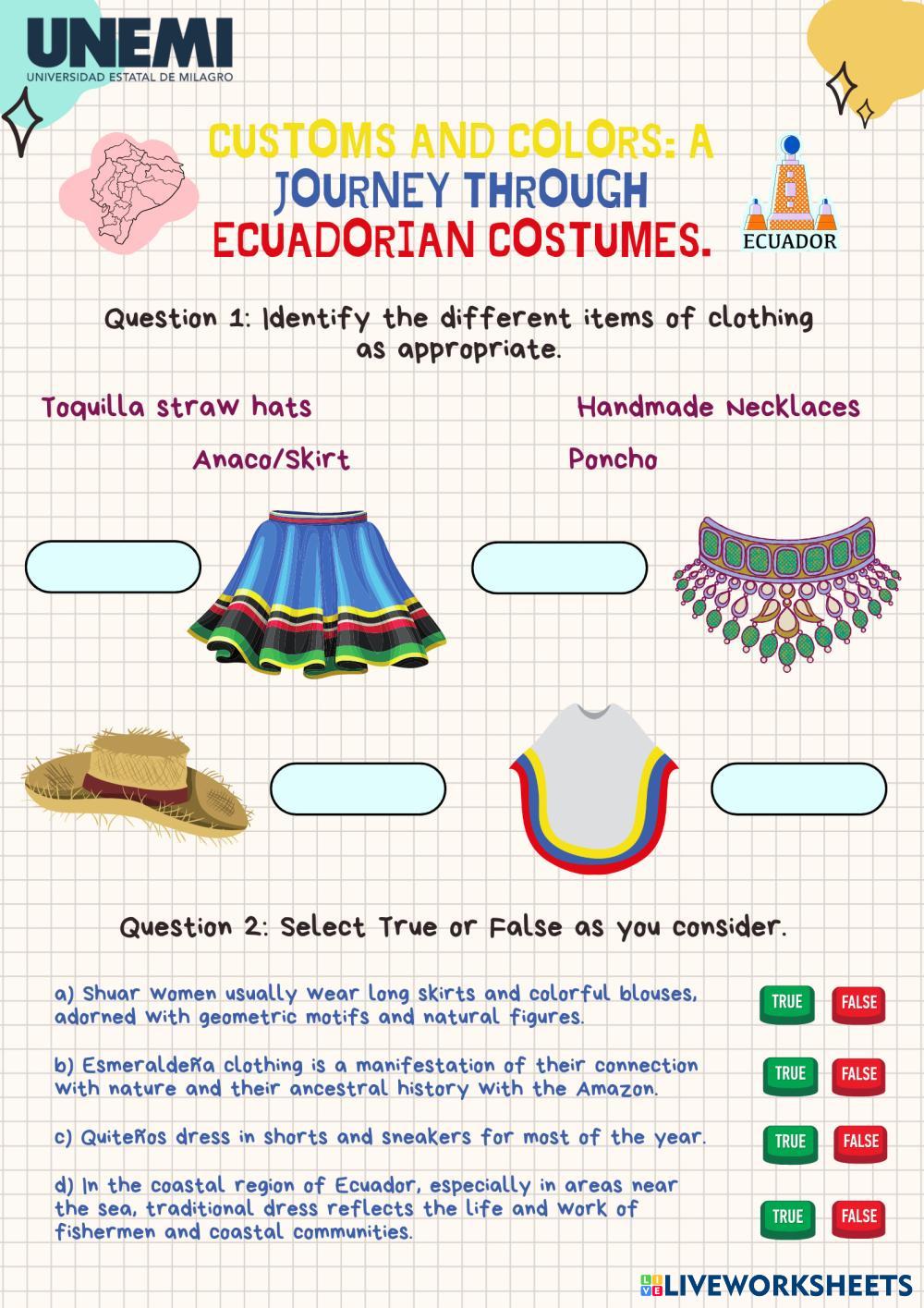 Customs and Colors: A Journey through Ecuadorian Costumes. | Live ...