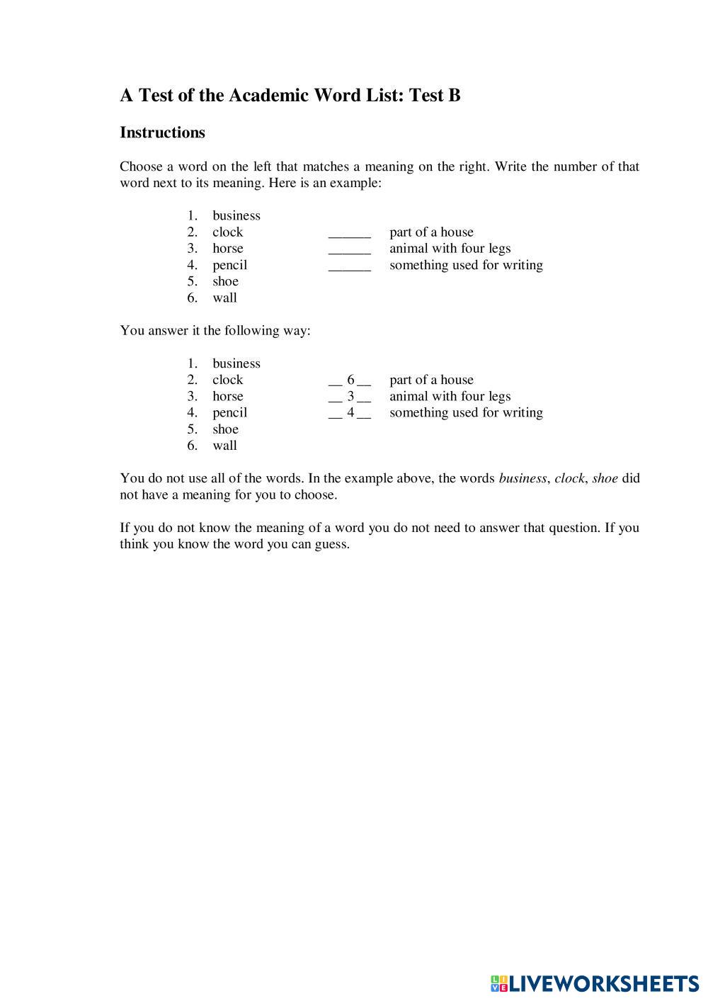 Academic Word List_ test B 7813987 | Alejandrina Juarez