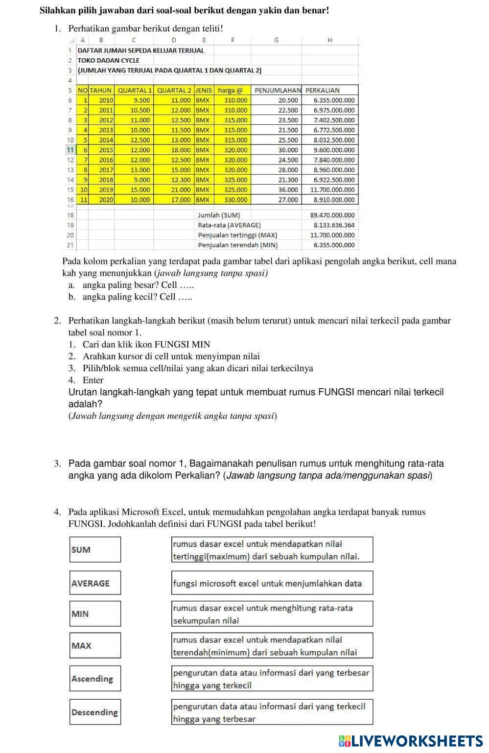 TIK | Free Interactive Worksheets | 7816639