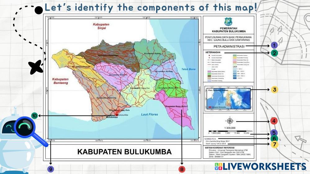 KOMPONEN PETA | Free Interactive Worksheets | 7816782