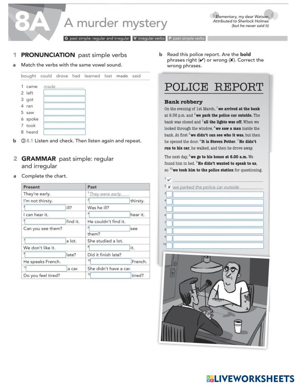 ELEm 8A | Free Interactive Worksheets | 7817129