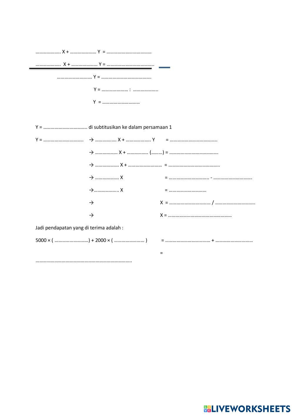SPLDV | Free Interactive Worksheets | 7819291