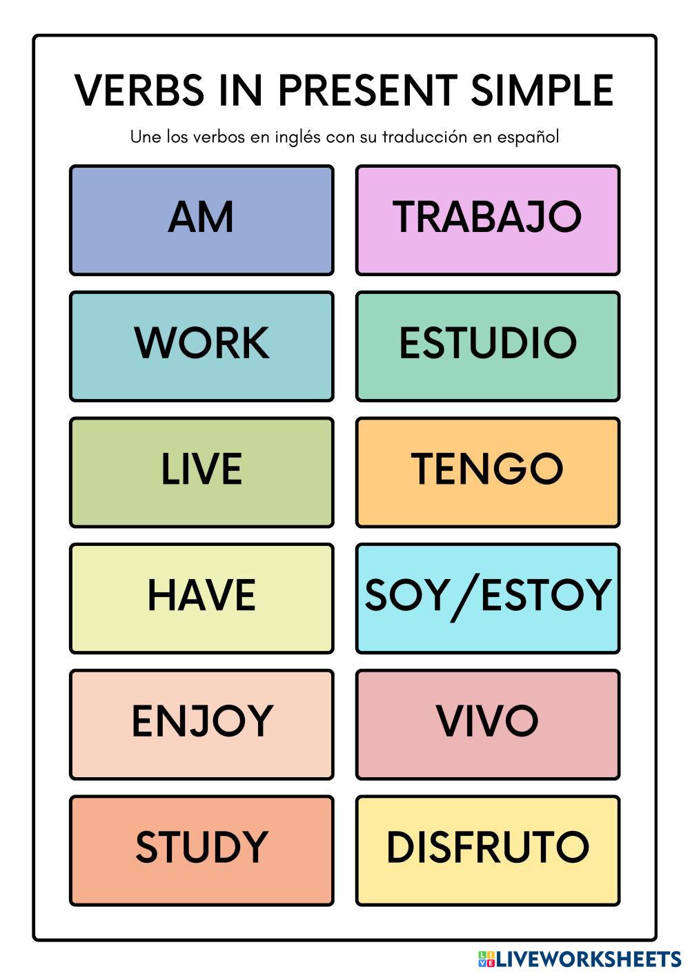 Verbs in Present Simple | English S.O.S | Live