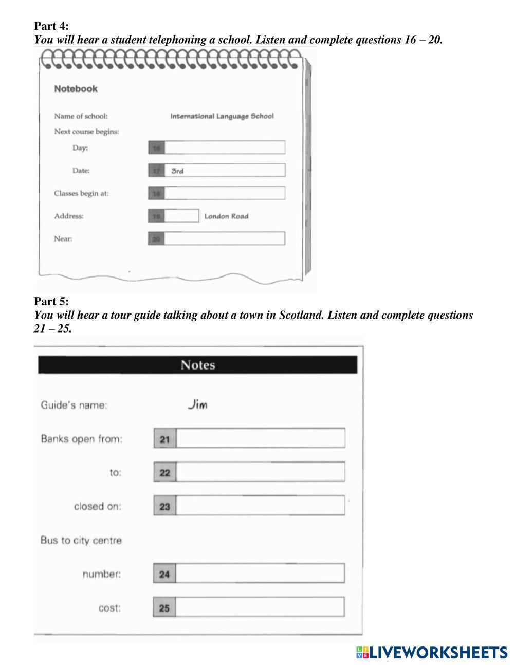 part 3 | Phạm Bá Hùng | Live Worksheets