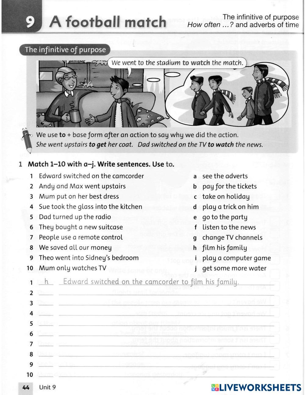 Grammar Unit 9 … | Free Interactive Worksheets | 7832623