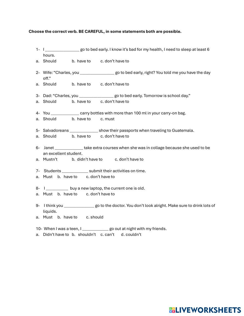 7834932 | Modals of Obligation Extra Activity | Patt_RCh