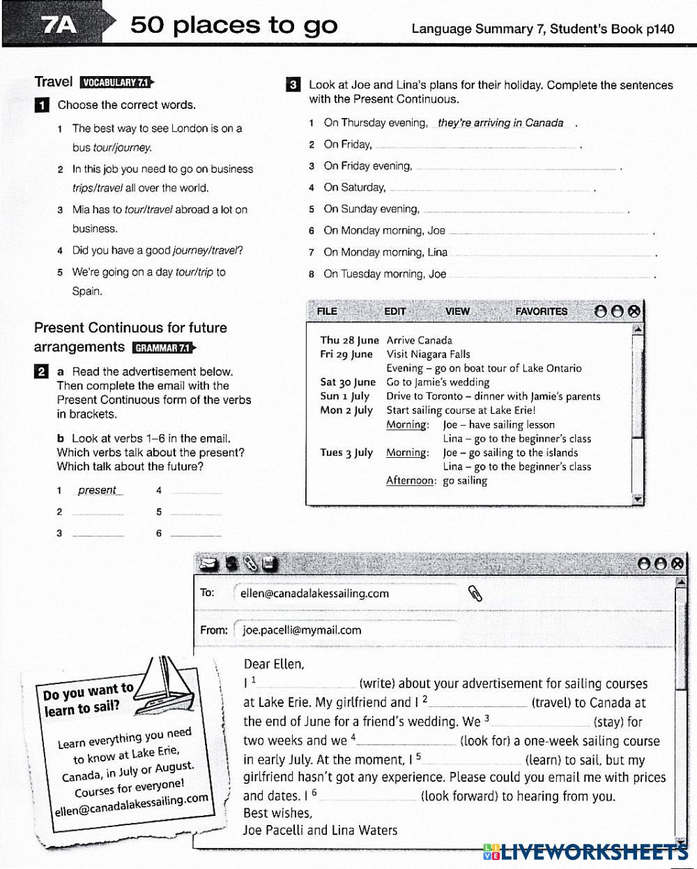 F2F Pre-int 7A … | Free Interactive Worksheets | 7840248