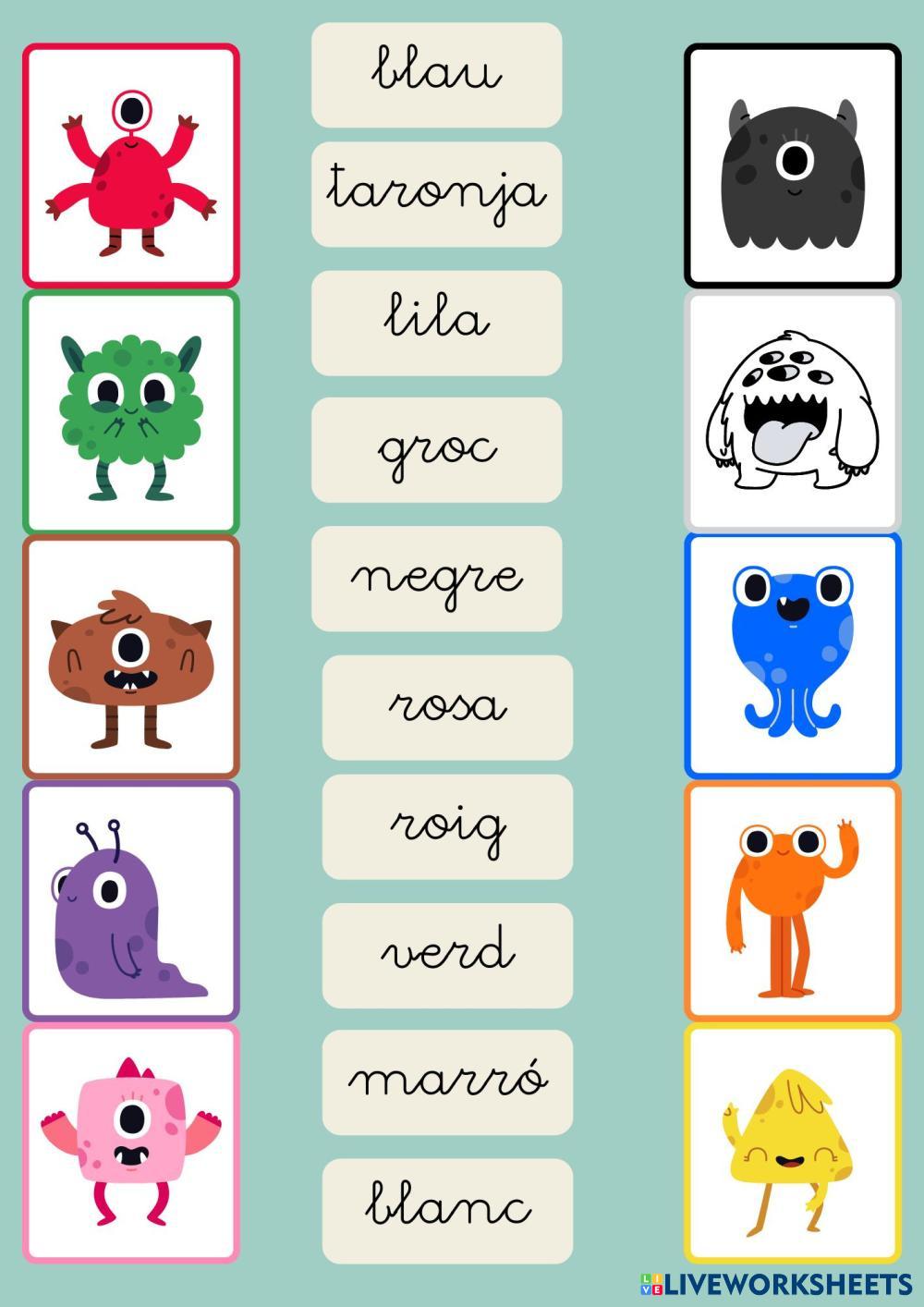 Els colors | Free Interactive Worksheets | 7841614