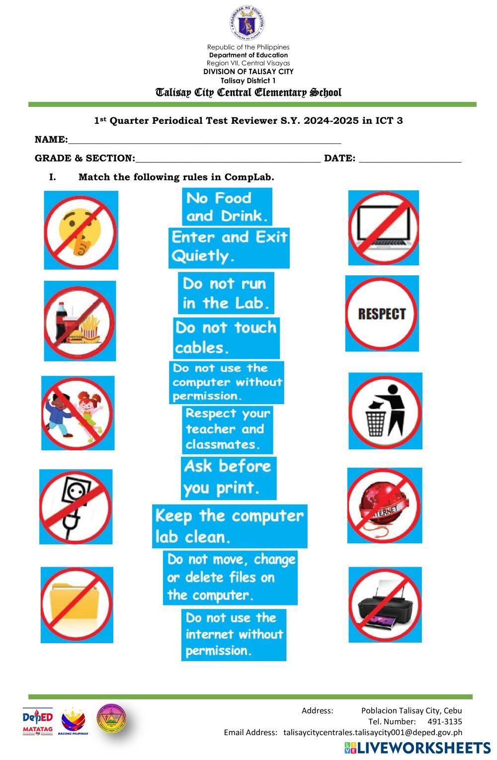 Grade 3 ICT wor… | Free Interactive Worksheets | 7844164