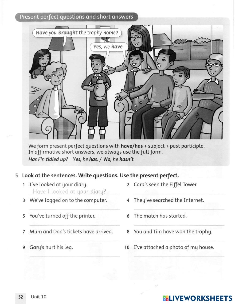 Grammar Unit 10 FF4 7844713 | Hà Linh | Live Worksheets