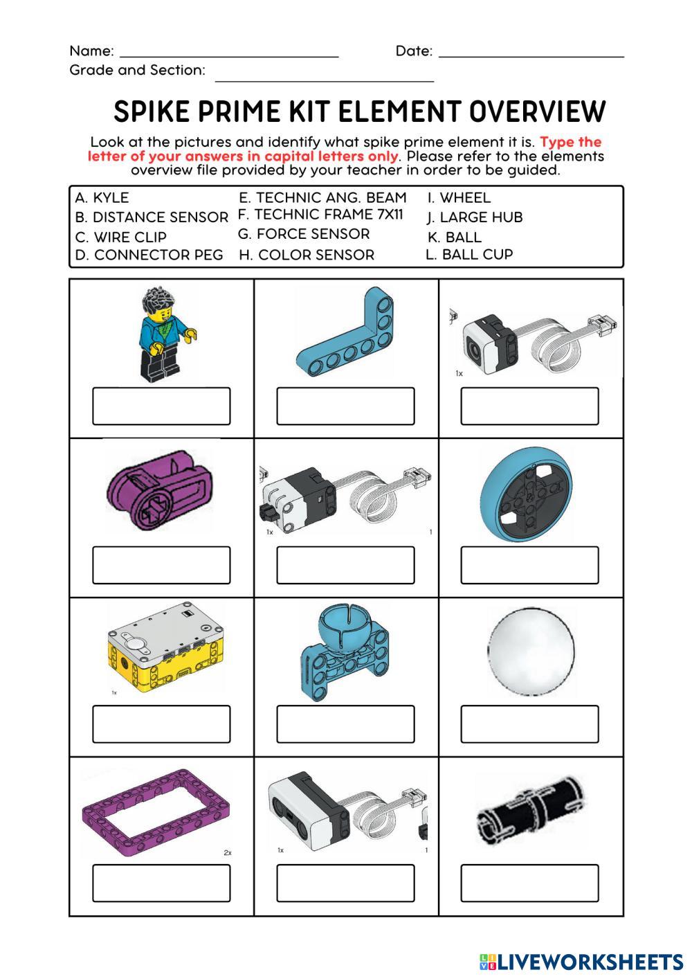 Spike Prime Kit Element 7847663 | Lieshan07 | Live