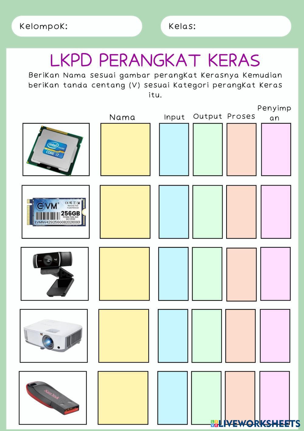 LKPD Pengenalan Perangkat Keras 7850228 | hanif natwij