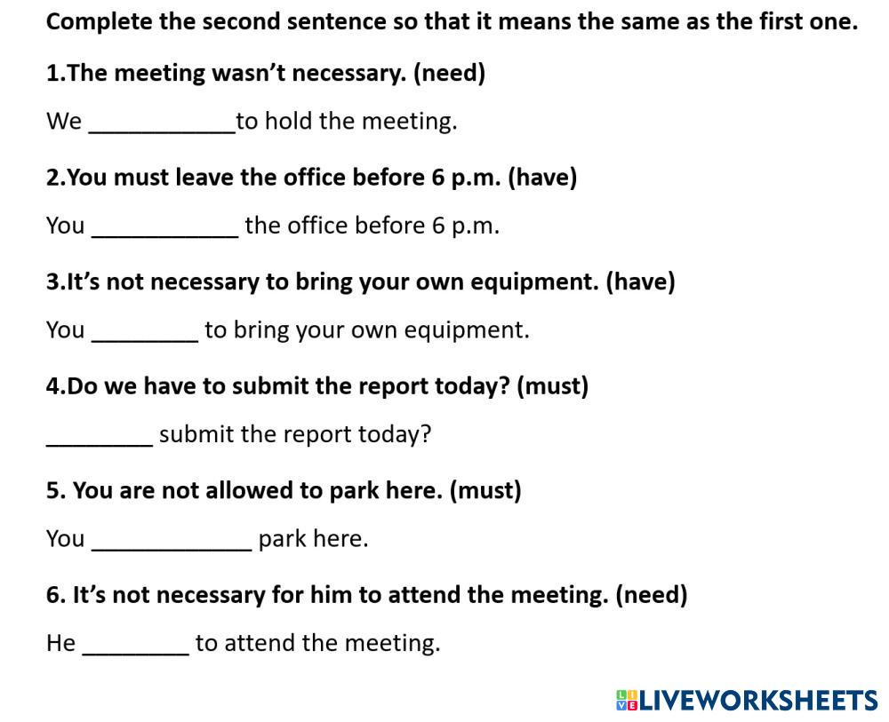 7860562 | Need to, have to and must | Lidi27