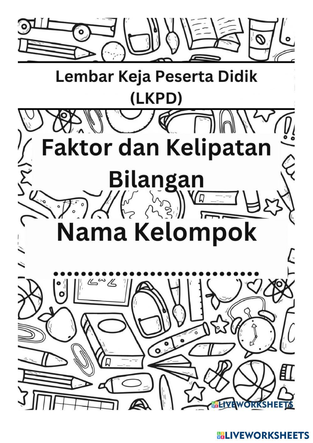 LKPD Kelipatan … | Free Interactive Worksheets | 7861404