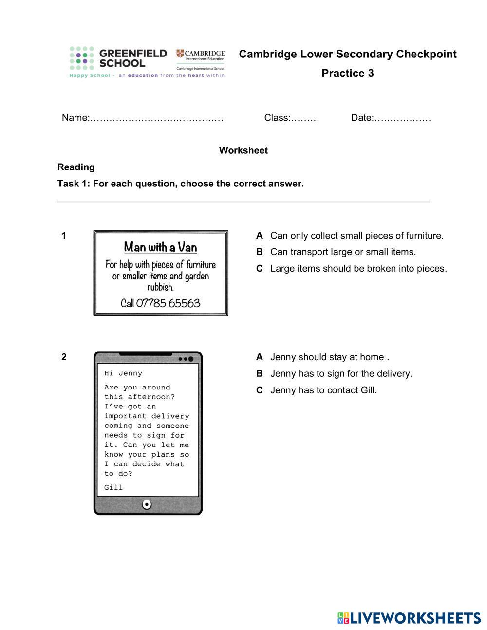 G9 PRACTICE CHE… | Free Interactive Worksheets | 7862075