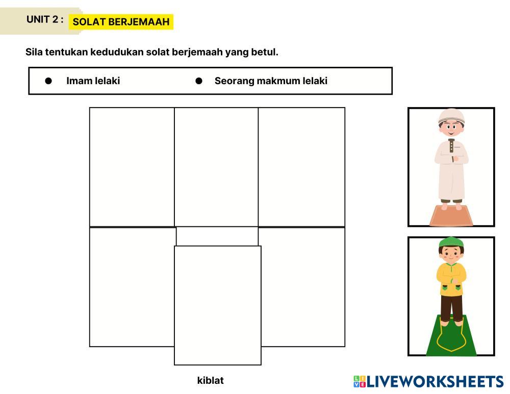 Solat Jemaah (2) | Free Interactive Worksheets | 7862613