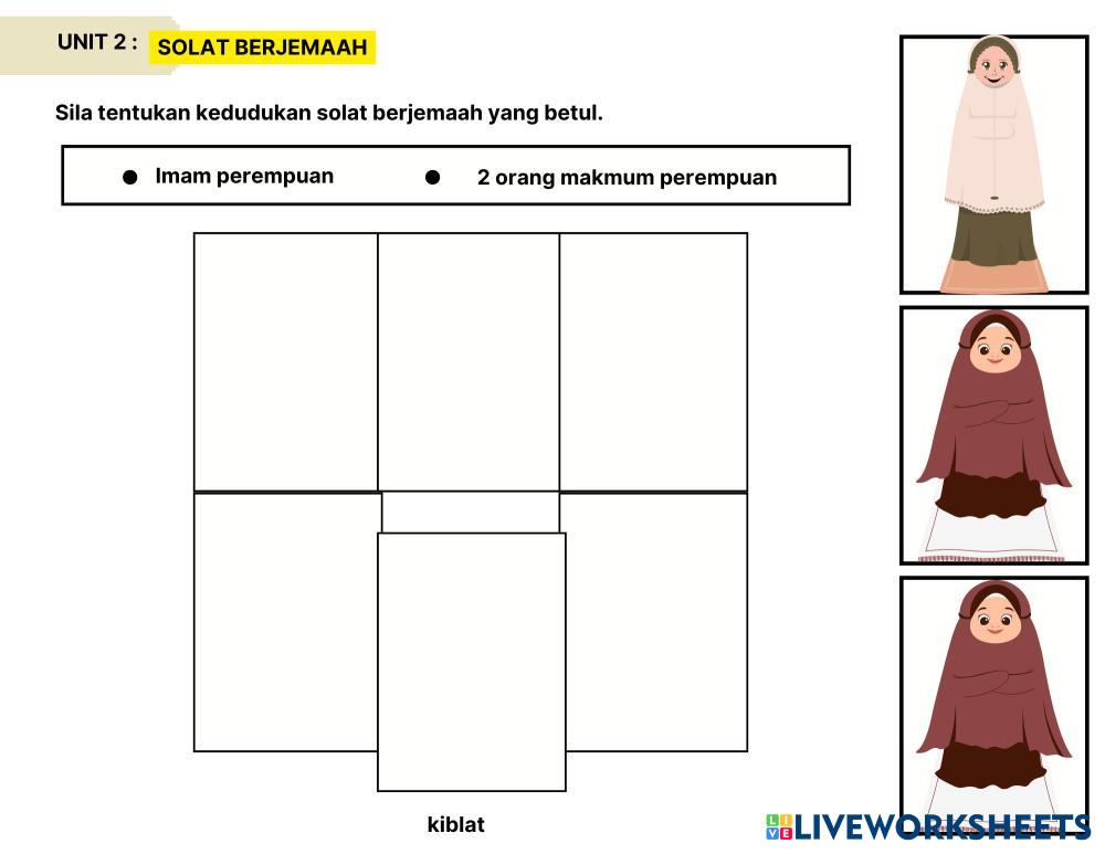 Solat Jemaah (4) | Free Interactive Worksheets | 7862671