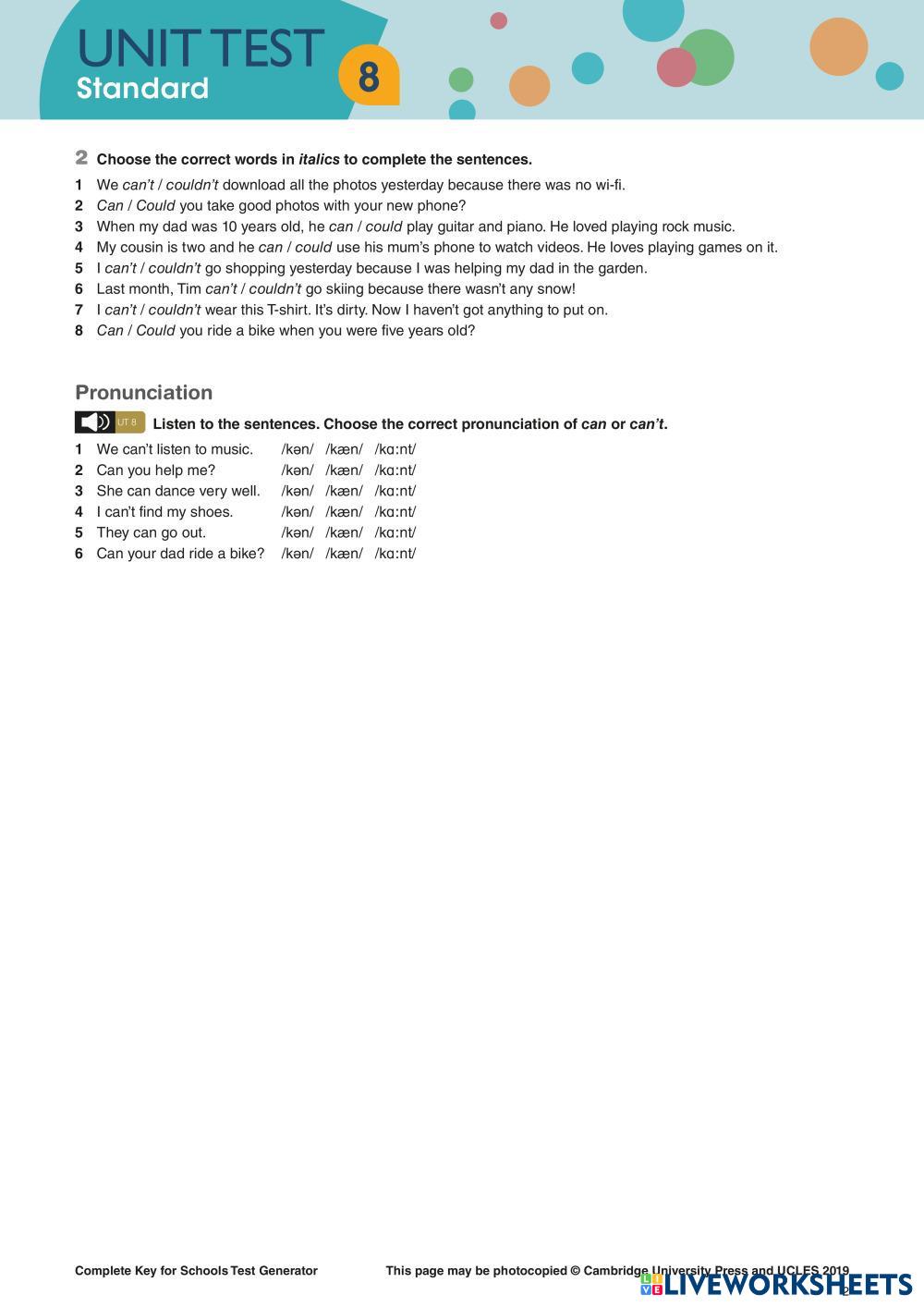 COMPLETE KET - … | Free Interactive Worksheets | 7868054