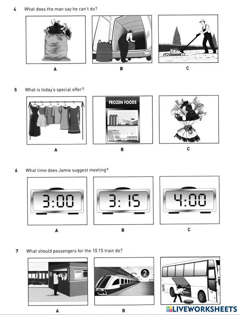 COLLINS B1 PREL… | Free Interactive Worksheets | 7868233