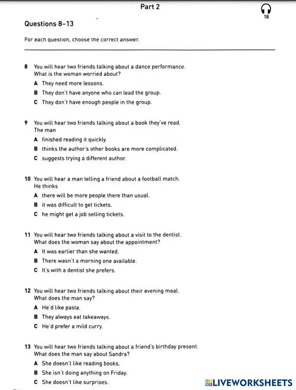 COLLINS B1 PREL… | Free Interactive Worksheets | 7868233