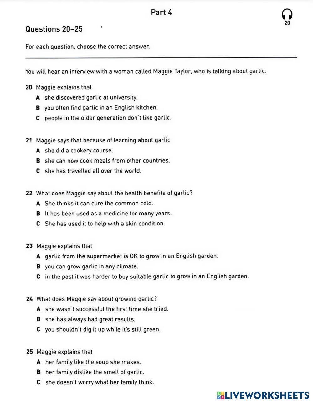 COLLINS B1 PREL… | Free Interactive Worksheets | 7868233