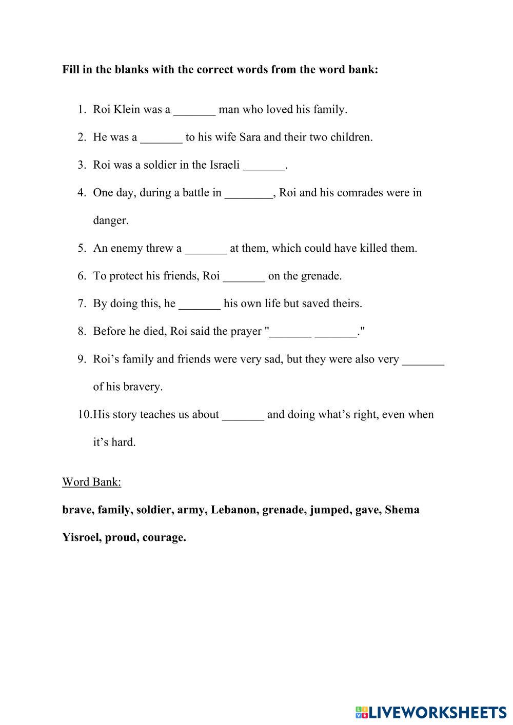 7997287 | Roi Klein | Netanel Bitan | LiveWorksheets