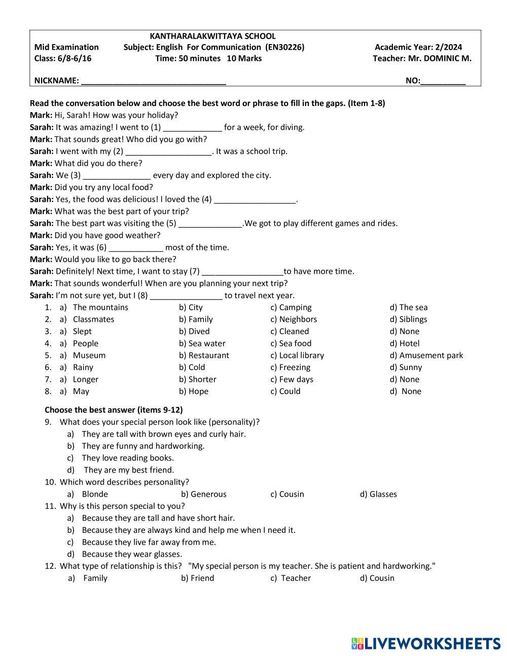 7997616 | MIDTERM EXAM 2025- 2/24 | domino254