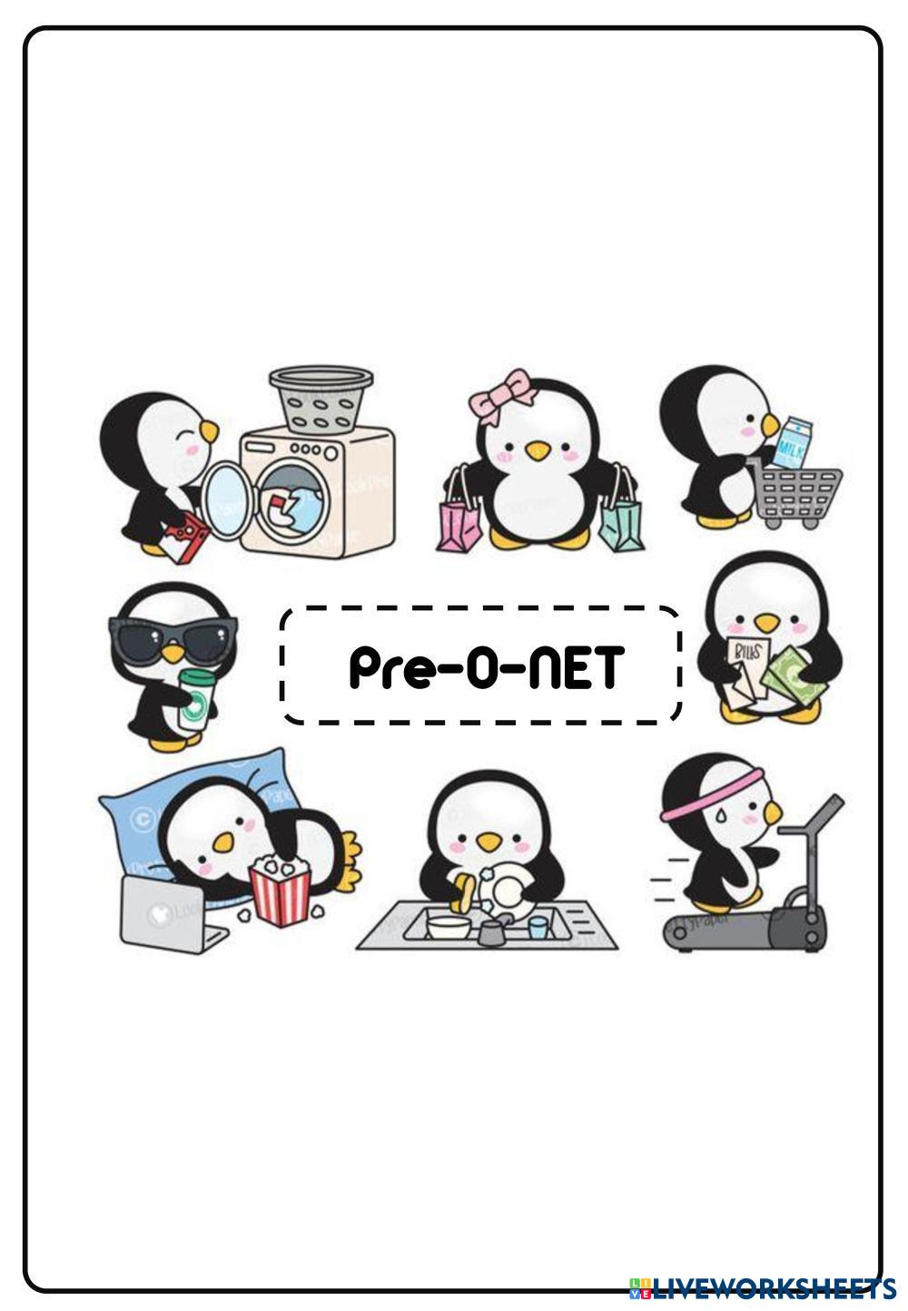 Pre onet | Free Interactive Worksheets | 8000153