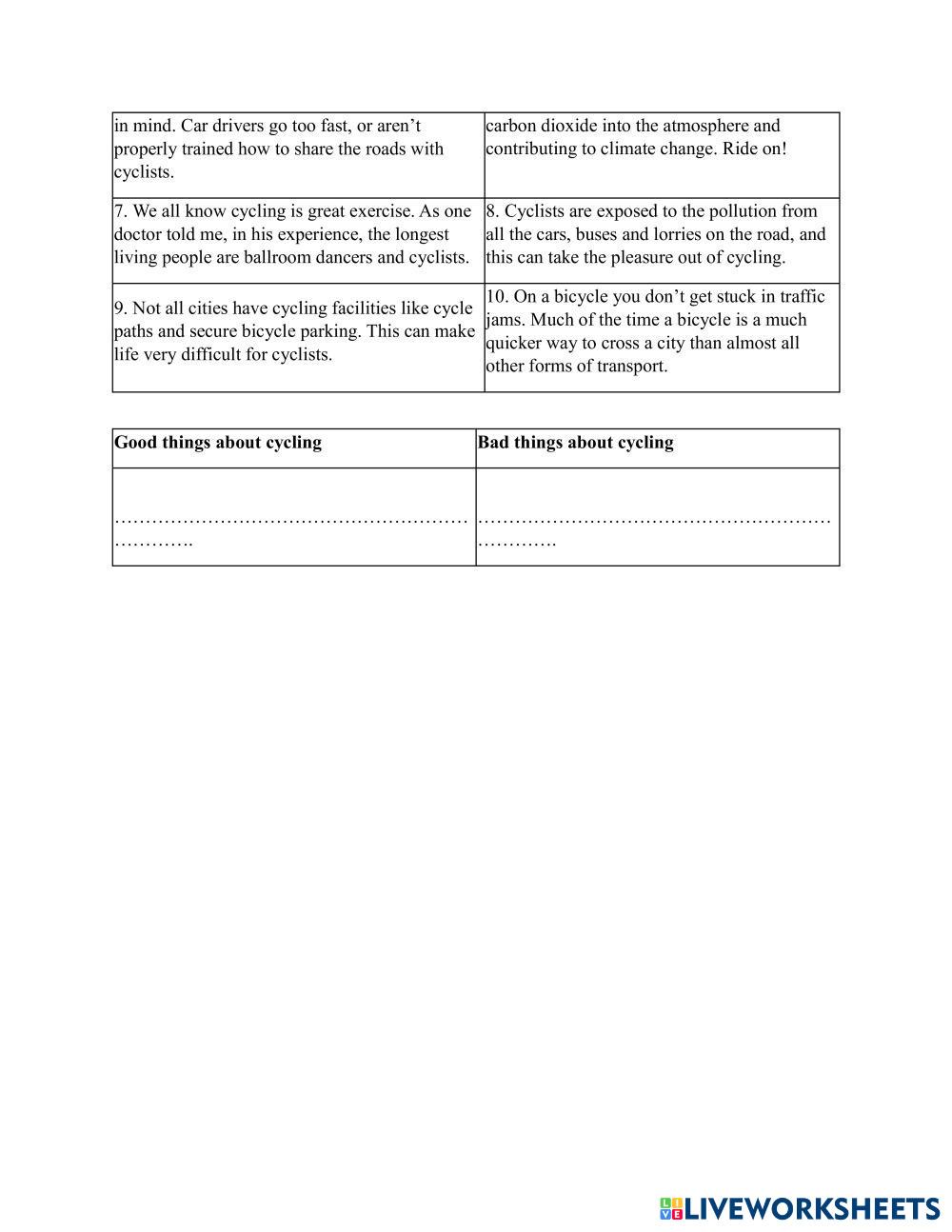 Reading and Lis… | Free Interactive Worksheets | 8000605