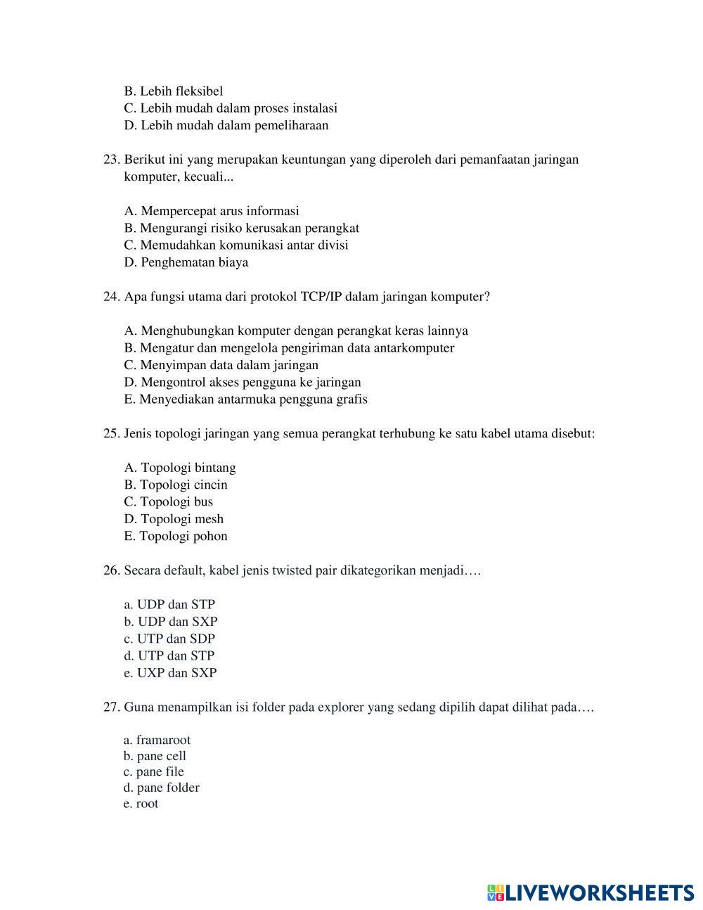 informatika | Free Interactive Worksheets | 8013325