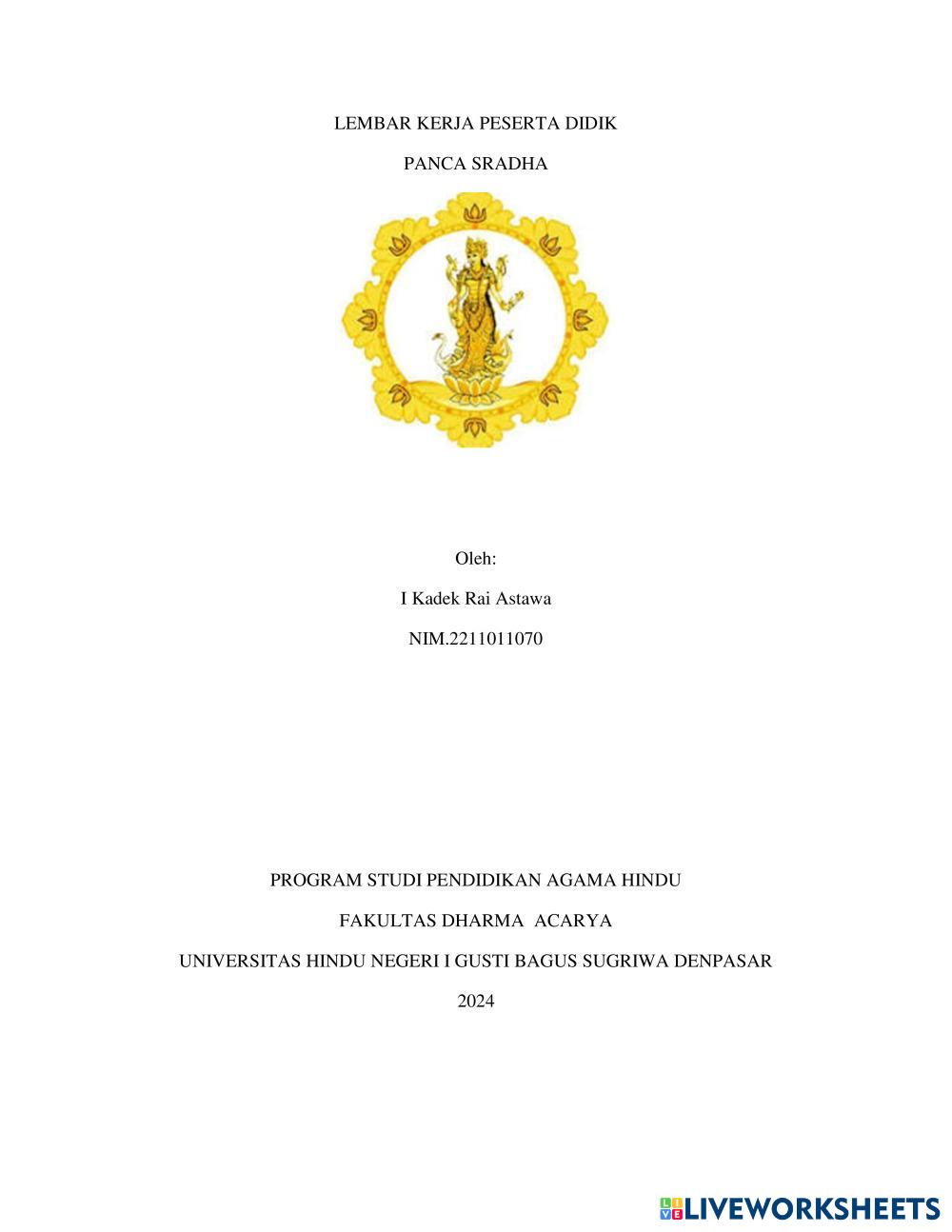 8009777 | I KADEK RAI ASTAWA | Evarista Jeniu