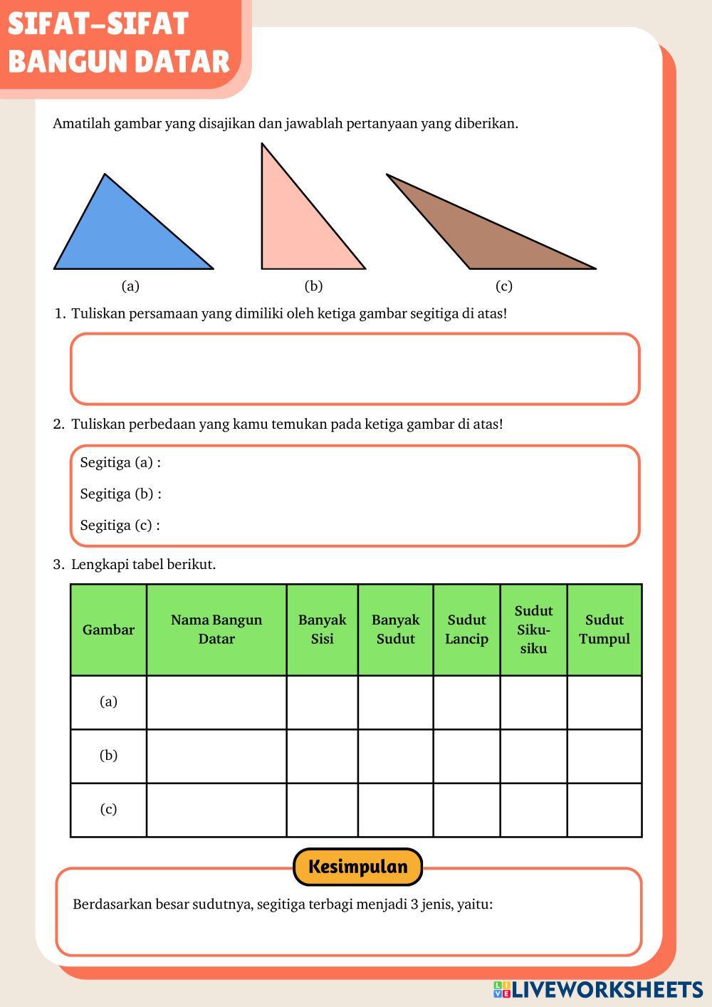 LKPD Sifat-sifa… | Free Interactive Worksheets | 8012813