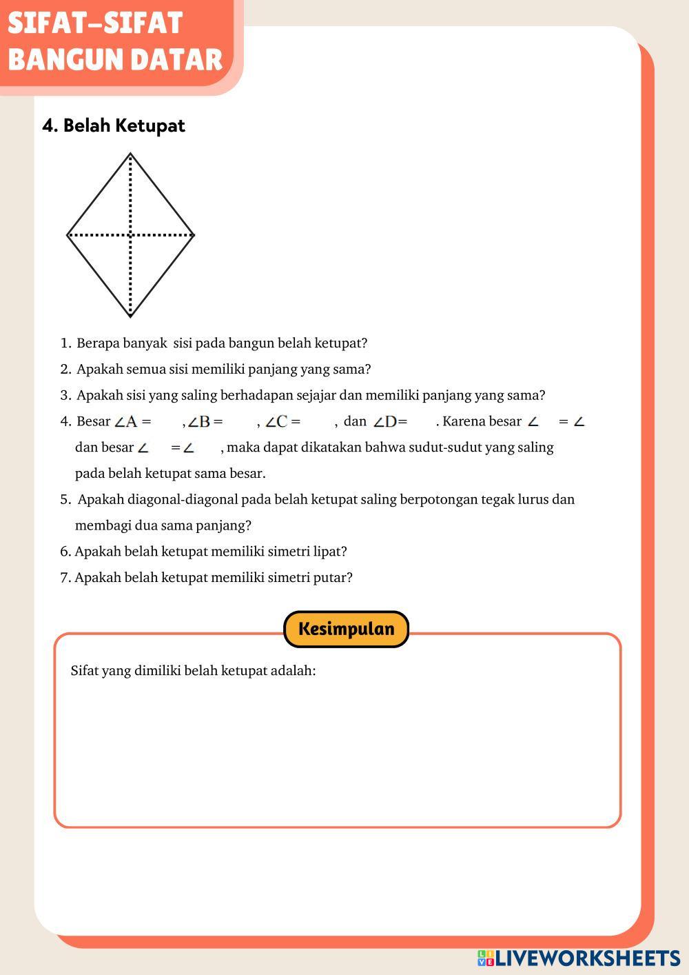 LKPD Sifat-sifa… | Free Interactive Worksheets | 8012813