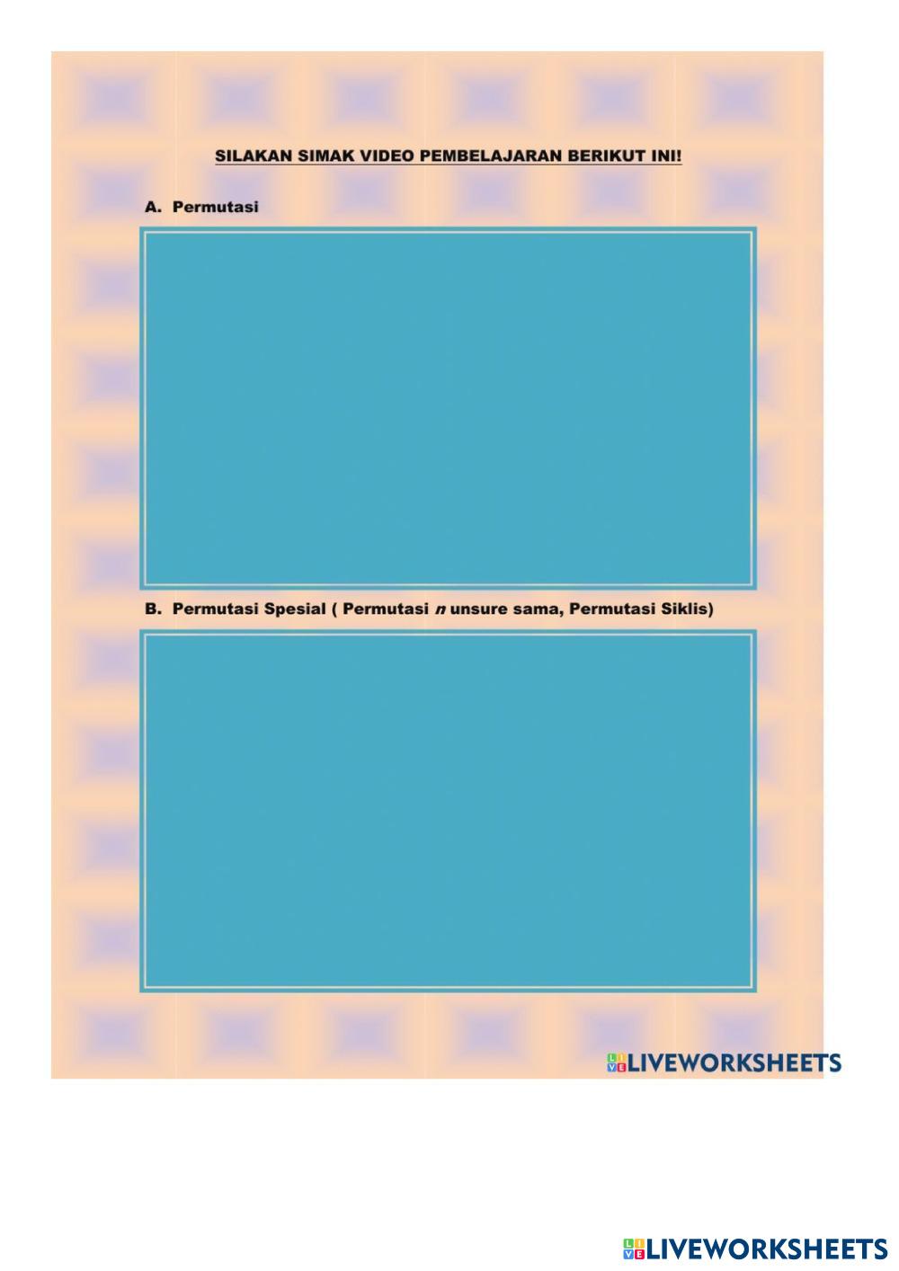 8015532 | Permutasi | Lila Mika | LiveWorksheets