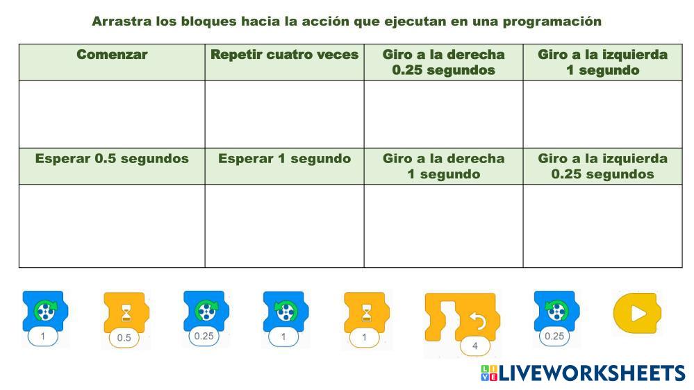 Bloques R1 | Science Worksheets | 8253211
