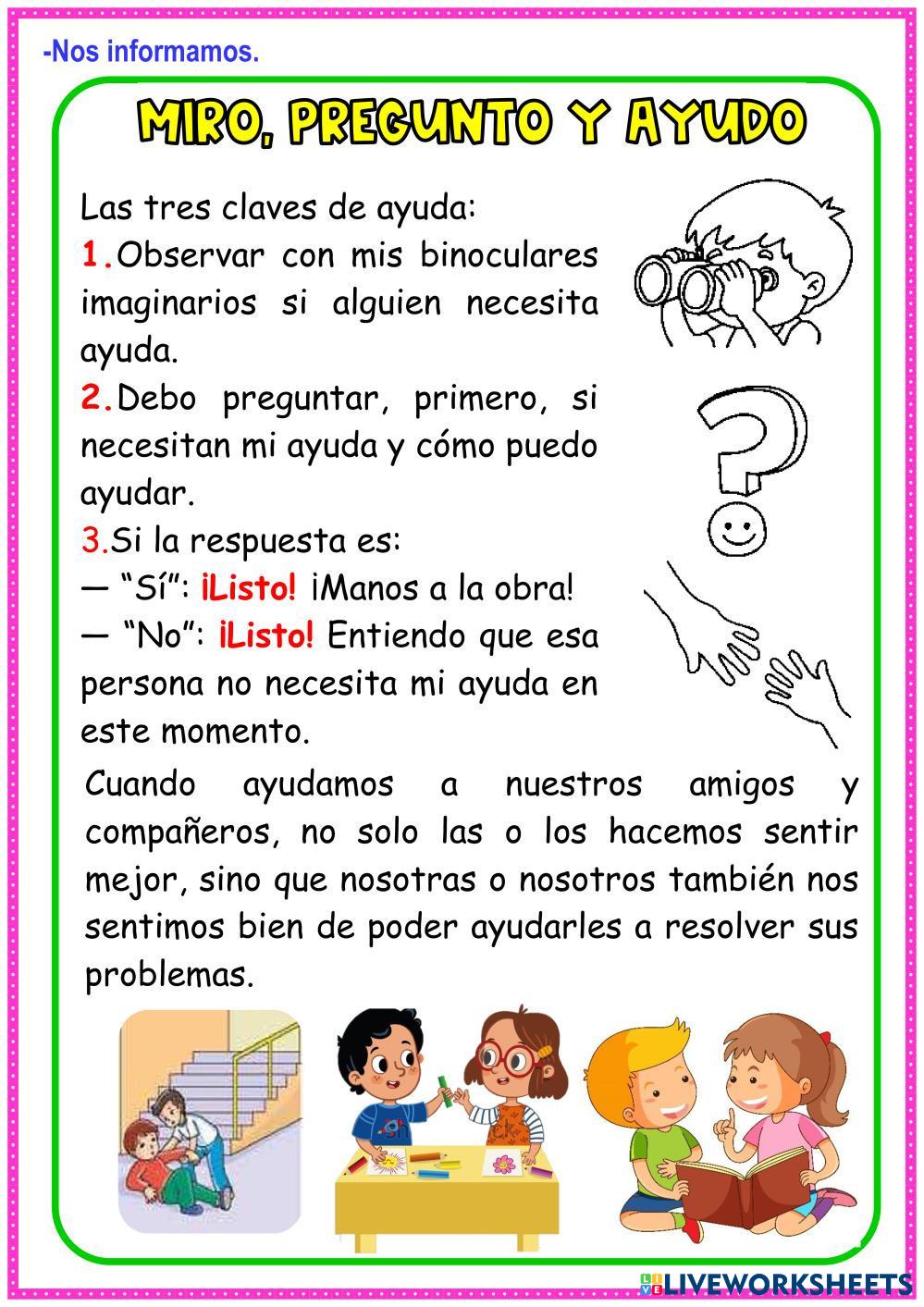 Tutoría Miro Pr… | Social Studies Worksheets | 8285602