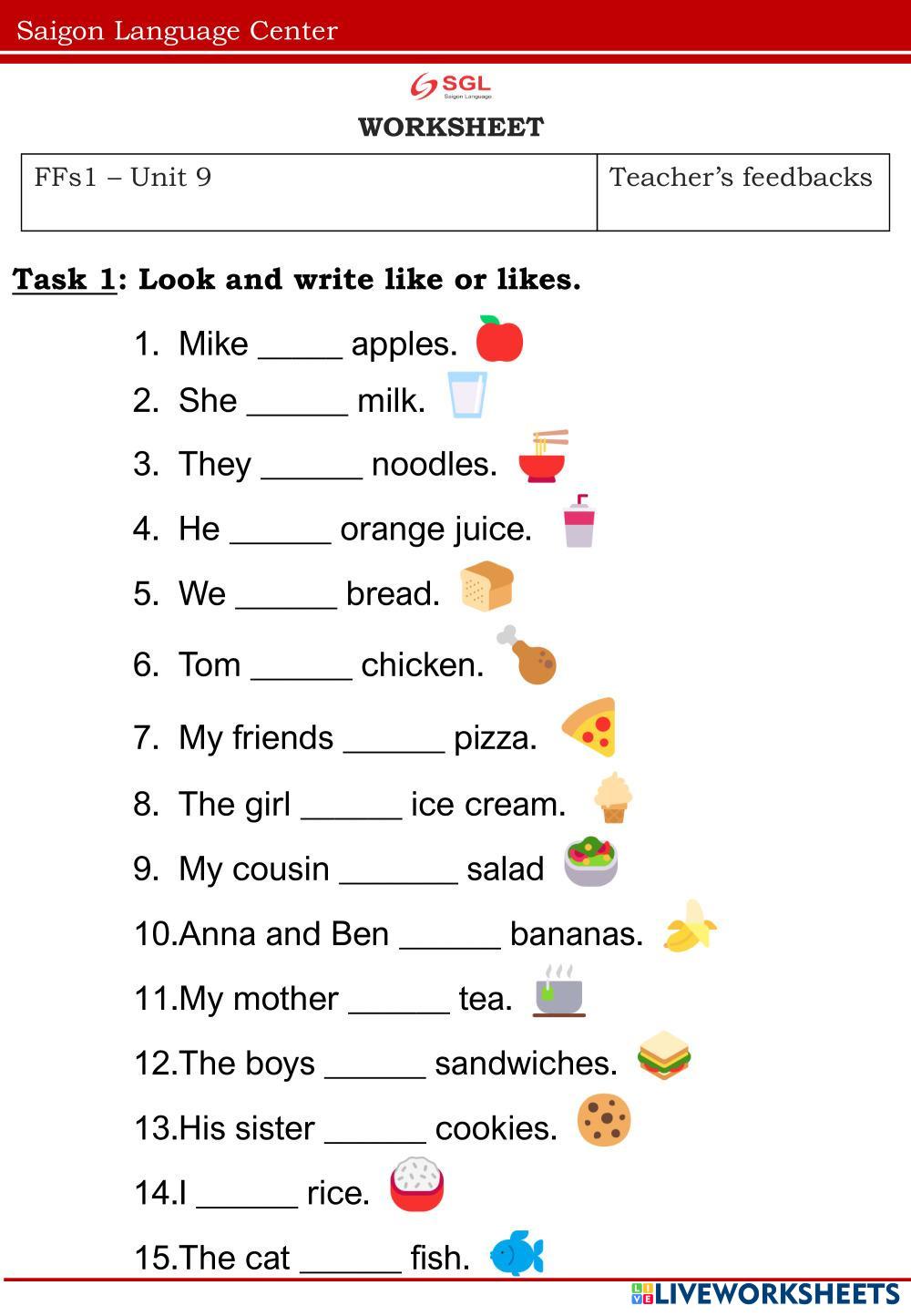 Giraffe | English Language Worksheets | 8286204