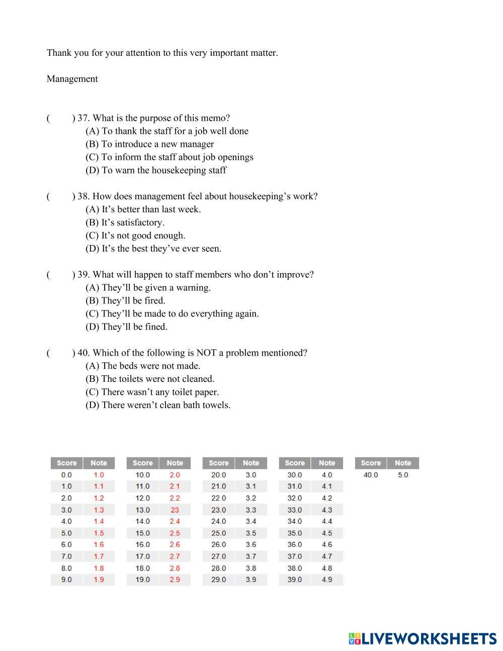 TOEIC Worksheet… | English Language Worksheets | 8289058