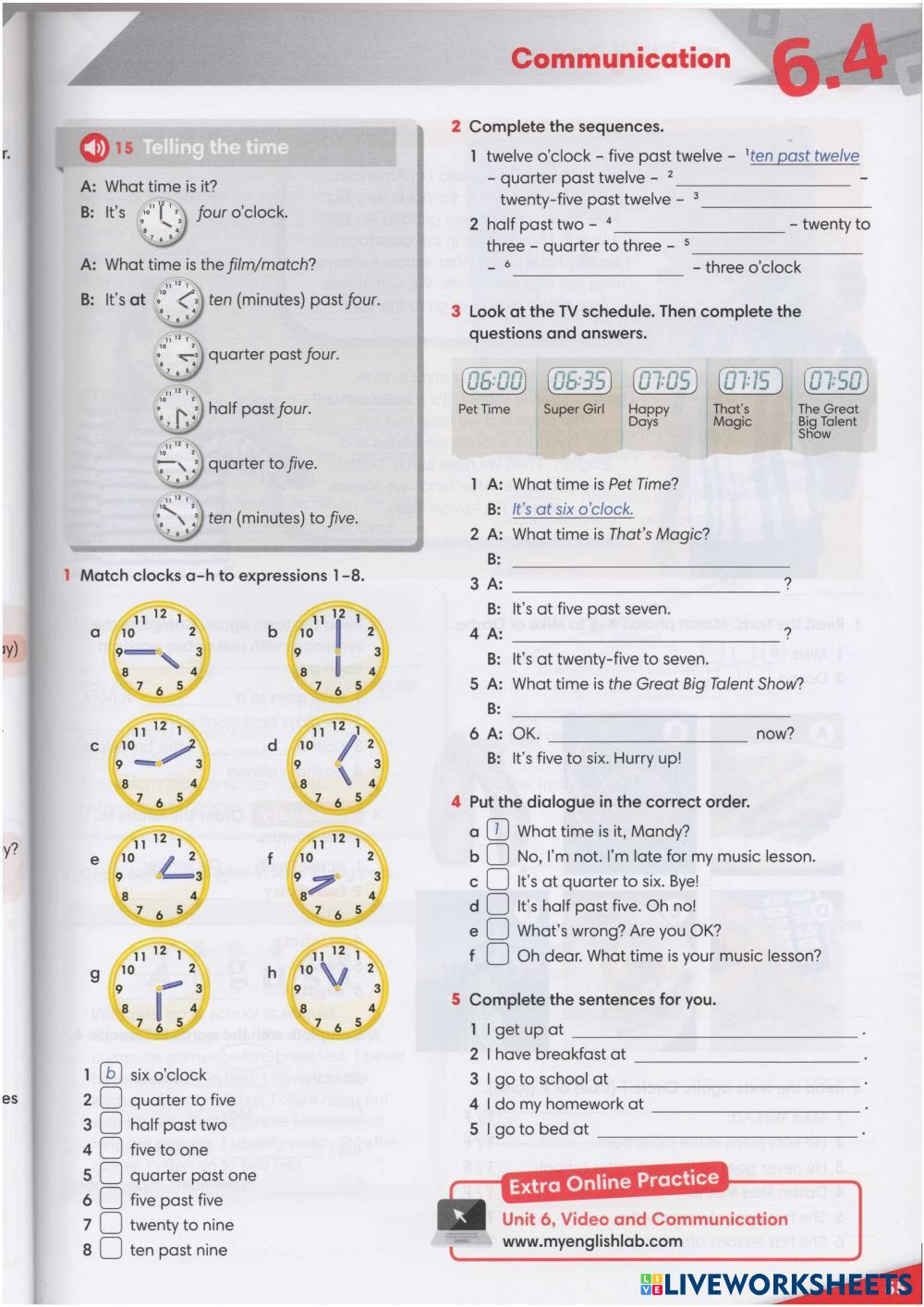 GG1(Unit6+Skill… | English Language Worksheets | 8289907