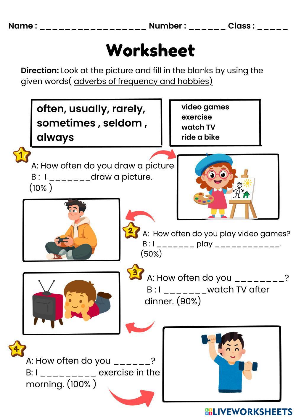 How often do yo… | English Language Worksheets | 8291106