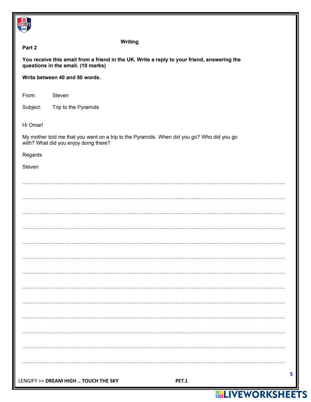 sheet | English Language Worksheets | 8292020