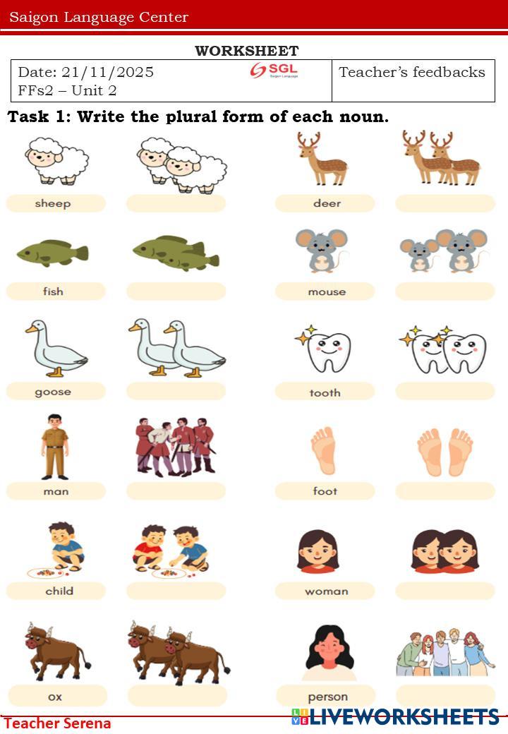 Ffs2 - Unit 2 | English Language Worksheets | 8293670