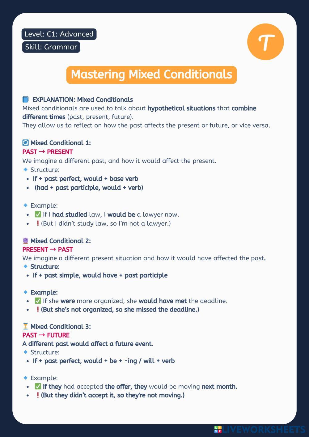 C1 Grammar: Mas… | English Language Worksheets | 8312322