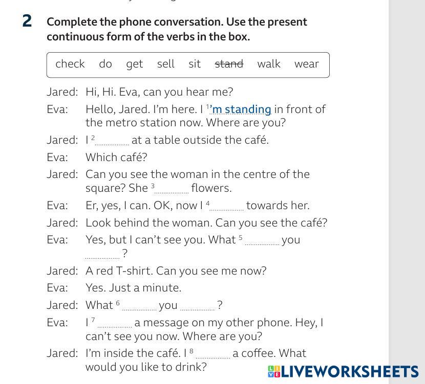 present continu… | ESL Worksheets | 8179448