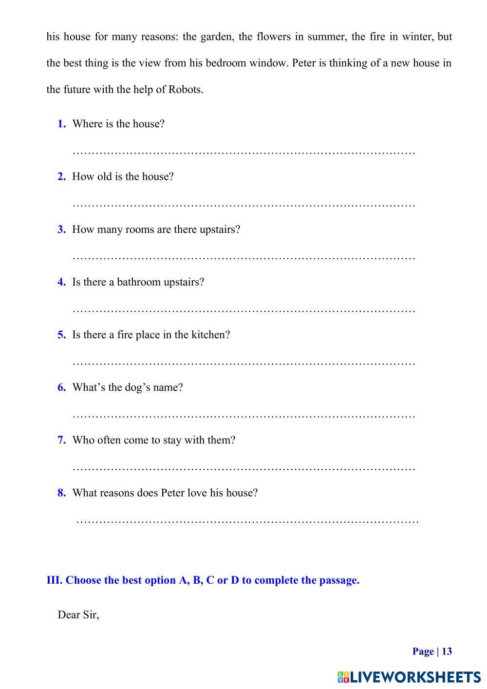 READING: UNIT 10 | English Language Worksheets | 8323190
