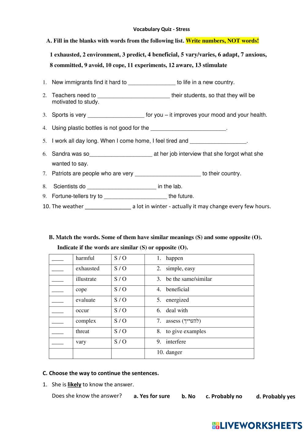 M Semester 2 St… | English Language Worksheets | 5582101